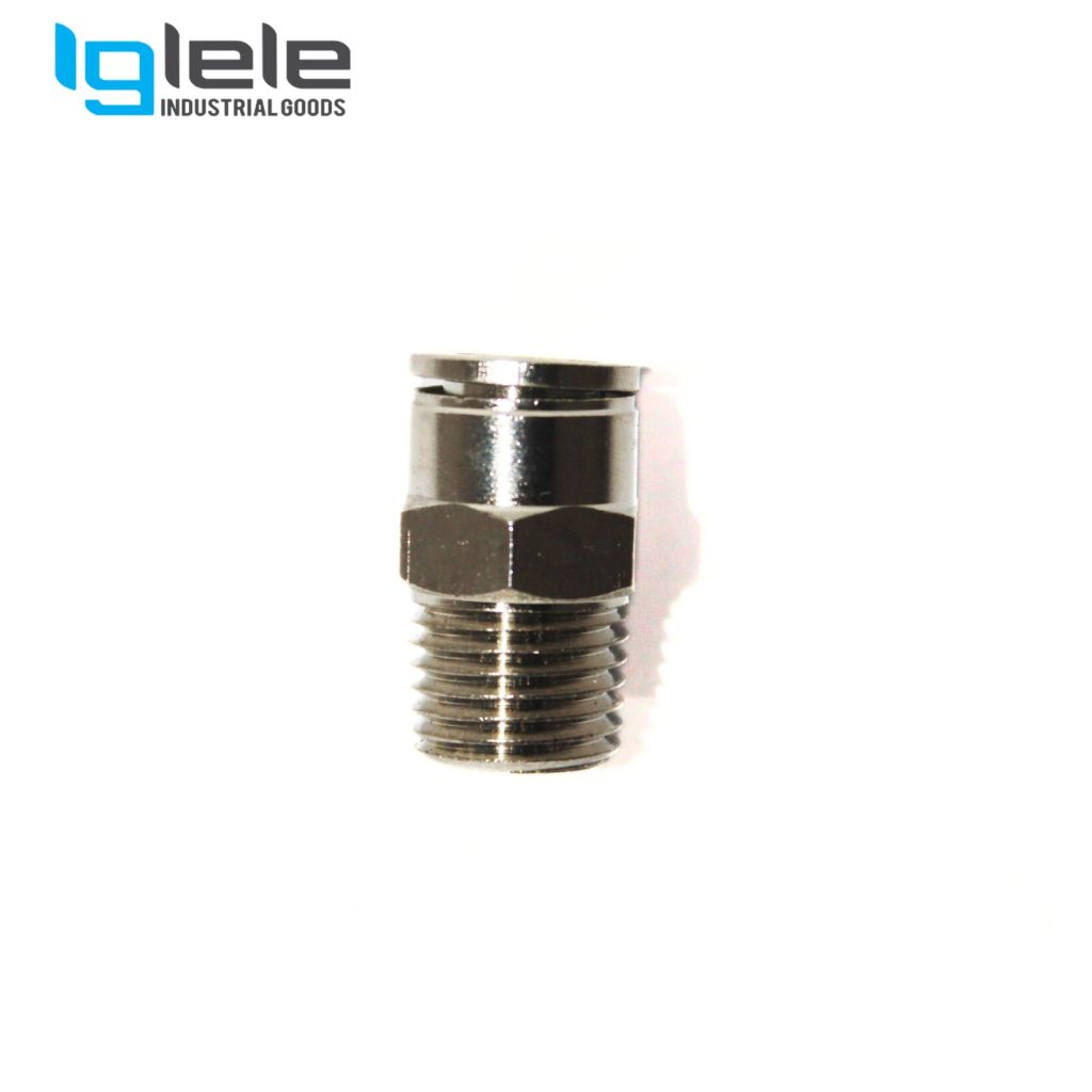 PU Male Connector Metallic Pneumatic Push-in Air Fitting (Aeroflex ...