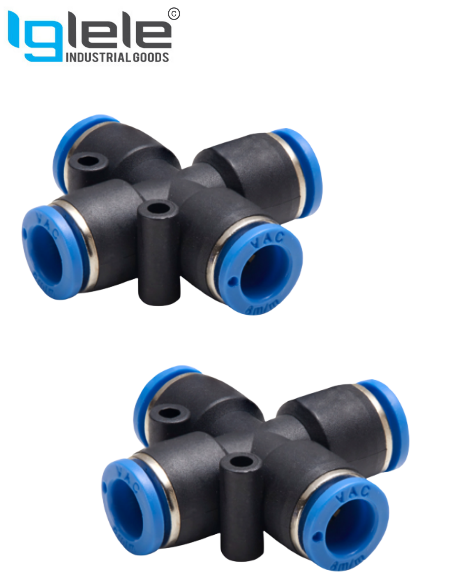 Janatics PU Cross Union Connector – Push-in Type - Buy Industrial Goods ...