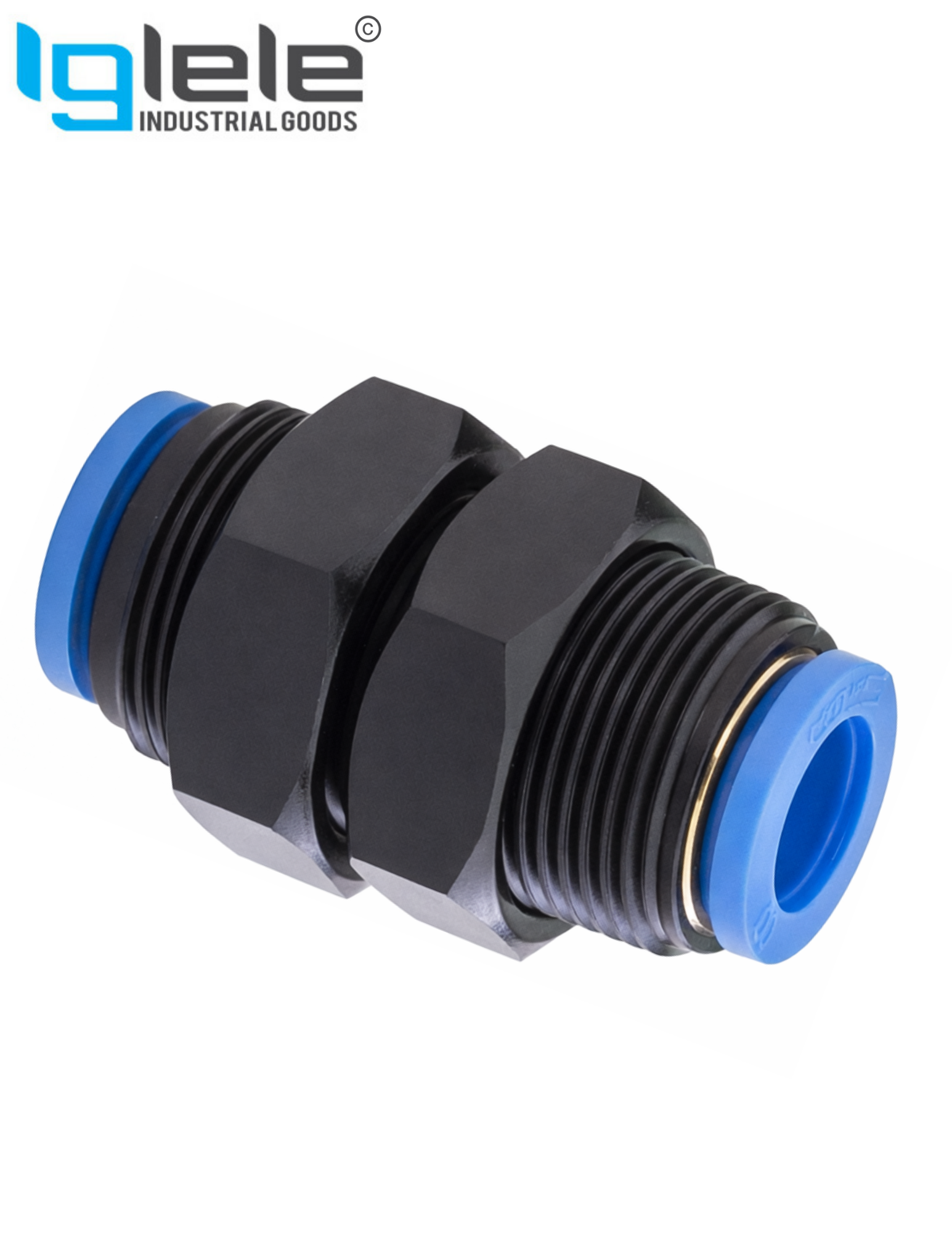 Janatics PU Bulkhead Union Connector – Push-in Type - Buy Industrial ...